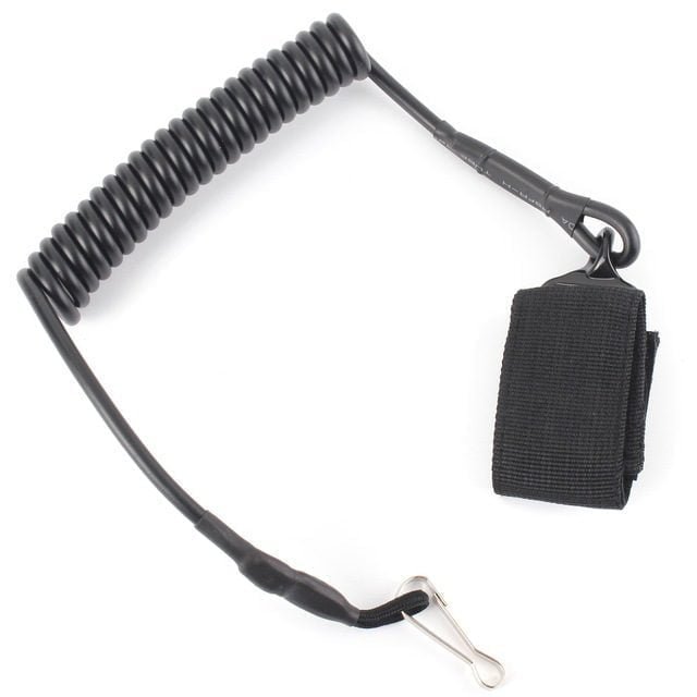 Tactical Pistol Hand Gun Secure Elastic Lanyard Spring Sling With Magic ...