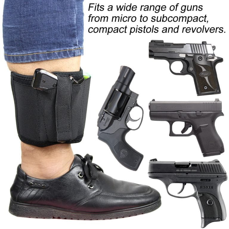 UPGRADED Ankle Gun Holster For Pistol Double Anti-Slip Double Non-Slip ...