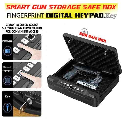 Handgun Safe Vault Security Pistol & Revolver Safety Case With ...