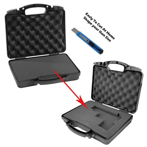 PISTOL & REVOLVER PROTECTIVE HAND GUN CASE BOX - Gunholster