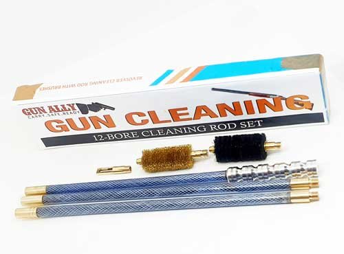 GunAlly Imported Quality 12 Bore Shotgun Cleaning Kit Set - Gunholster
