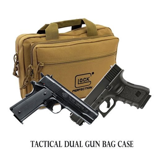 Glock Portable Storage Tactical Dual Gun Bag Tool Case - Gunholster