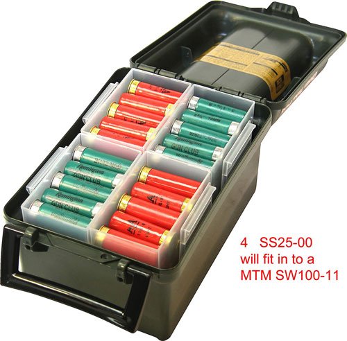 SHELL STACK 25 RD. COMPACT SHOTSHELL STORAGE BOX - SS25-00 Ammo Box ...