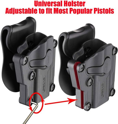 Cytac Mega-fit Holster with Adjustable to fit most popular pistols ...