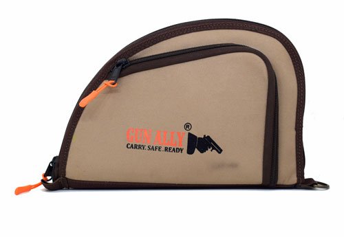 GunAlly Pistol/Revolver Carrying Bag with Soft Padded Wool - Gunholster