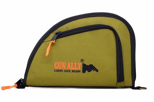GunAlly Pistol/Revolver Carrying Bag with Soft Padded Wool - Gunholster