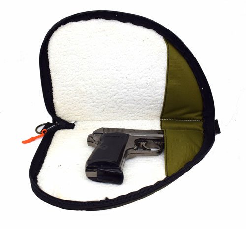 GunAlly Pistol/Revolver Carrying Bag with Soft Padded Wool - Gunholster