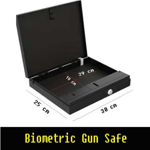 GunAlly Biometric Gun Safe Box Fingerprint Lock or Key Pad Smart Gun ...