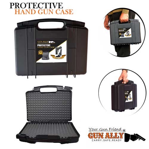 GunAlly Handgun Storage Box Pistol and Revolver Shockproof Waterproof ...