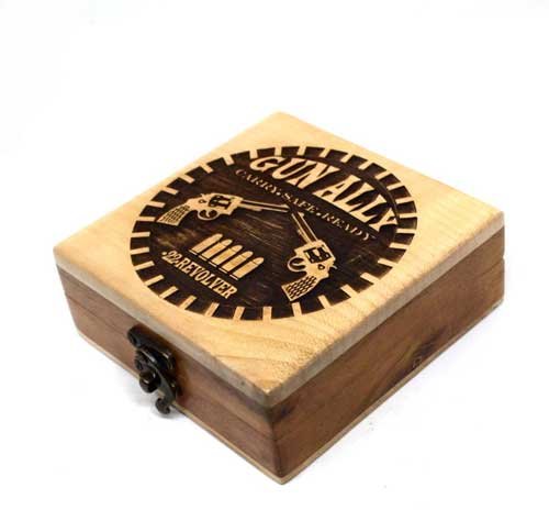 GunAlly Wooden Ammo Box for .22 Caliber - Gunholster