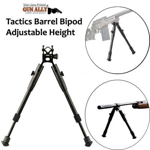 Universal Adjustable Foldable Rifle Bipode Barrel Mount Stand - Gunholster