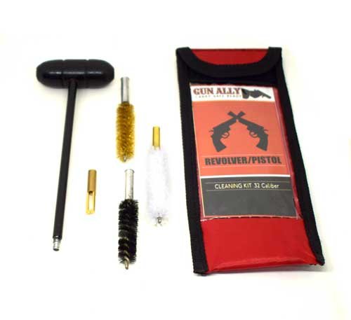 GunAlly Gun Cleaning kit .32 Caliber Pistol/Revolver Handgun Cleaning ...