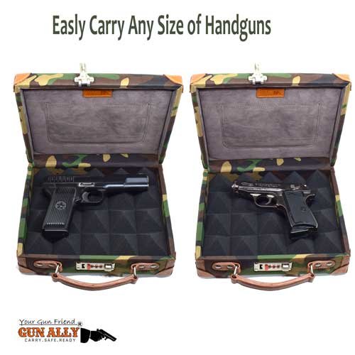 GunAlly Handgun Storage Combination Lock Gun Safe Box Militry Style ...
