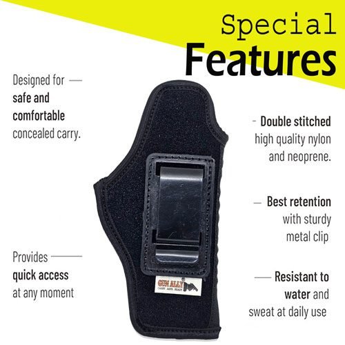 GunAlly Concealed Carry Soft Material Neoprene IWB Holster For IOF ...